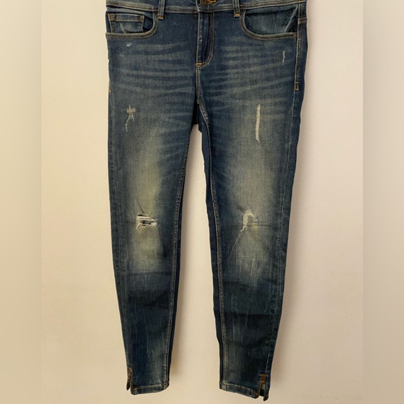 Zara | Jeans | Zara Denim Ripped Jeans | Poshmark